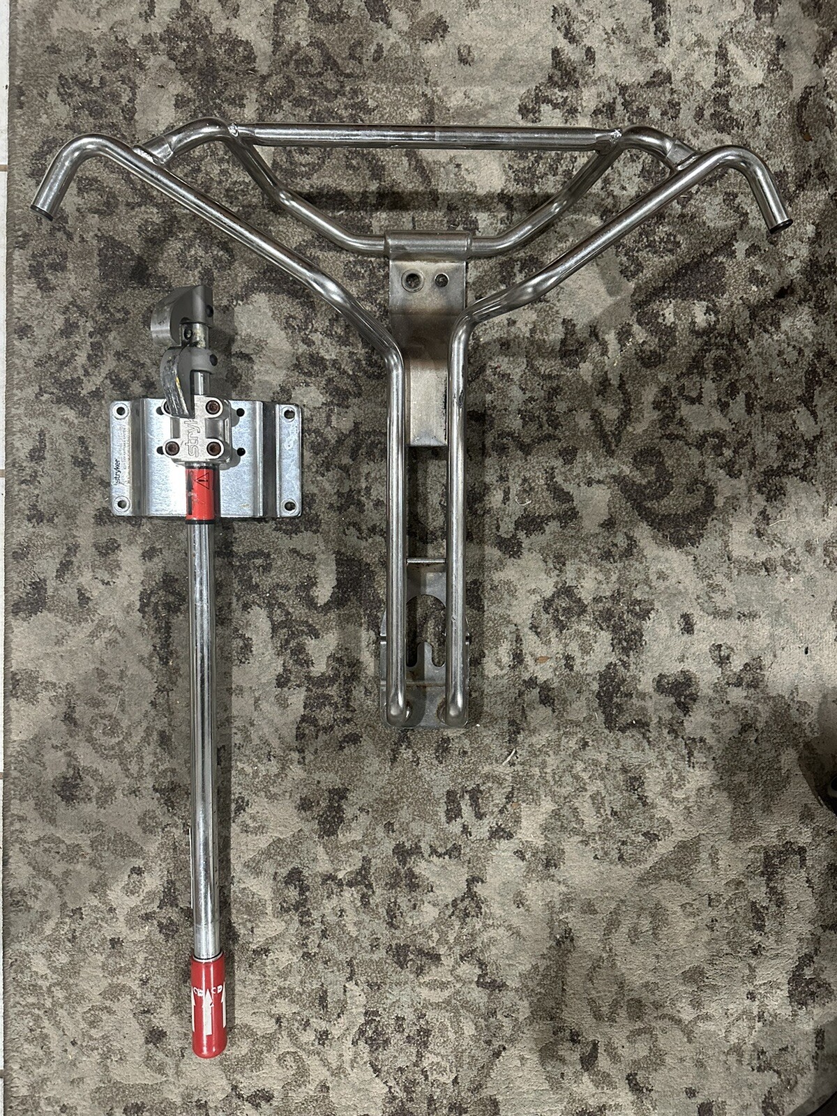 Stryker Ambulance Cot Fastener Mount w/ Antler and Rail Stretcher Side ...