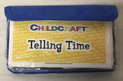 CHILDCRAFT Telling Time Pocket Chart Packet 103 Card Set Grade 1 | eBay