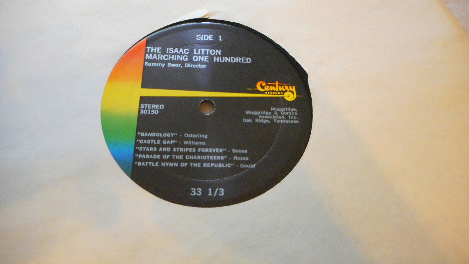 Vintage Nashville Isaac Litton High School Marching 100+ 1968 LP With ...