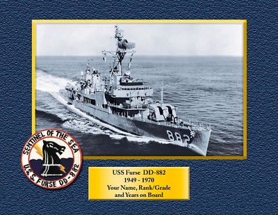 USS FURSE DD 882 Custom Personalized Print of US Navy Gift Idea | eBay