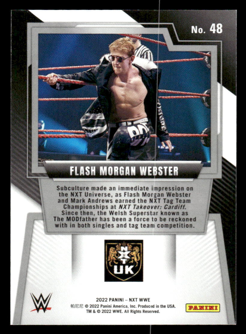 2022 Panini NXT 2.0 WWE Flash Morgan Webster Blue SN #48 Card #/149 | eBay