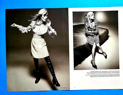 Magazine Print AD - 2 Page Women FASHION Footwear Long Legs Heel Shoes ...