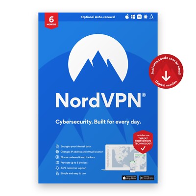 NordVPN Standard - 6-Month VPN & Cybersecurity Software for 6 Devices ...