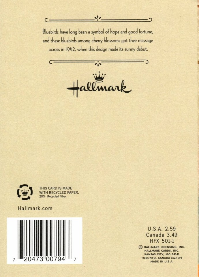 Funny Happy Birthday Classic Bluebird Bluebirds Poop Hallmark Greeting ...