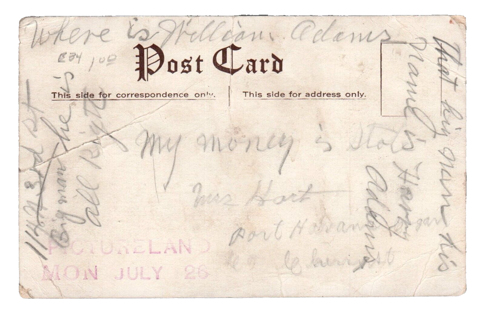 1915 The Broken Coin Silent Lost Film Postcard Pictureland Theatre ...