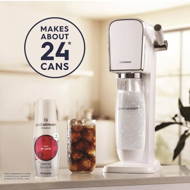 SodaStream Diet Dr. Pete Mix - 440ml, 4pk, Makes 9L Soda, 50% Less ...