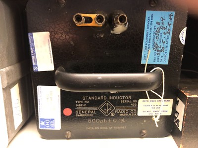 GENRAD GENERAL RADIO STANDARD INDUCTOR 1482-D uH | eBay