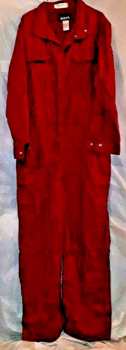 Red Bulwark Fire Resistant Coverall | eBay