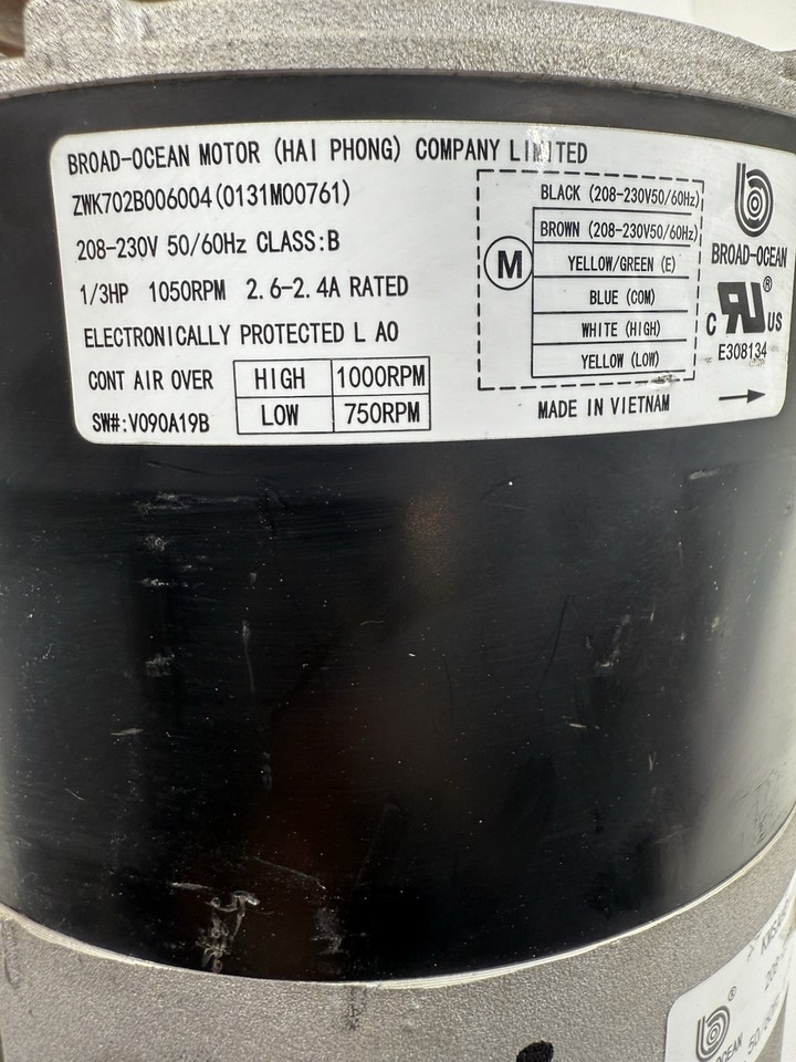 Broad-Ocean ZWK702B006004 ECM Programmable Blower Motor 0131M00761 ...