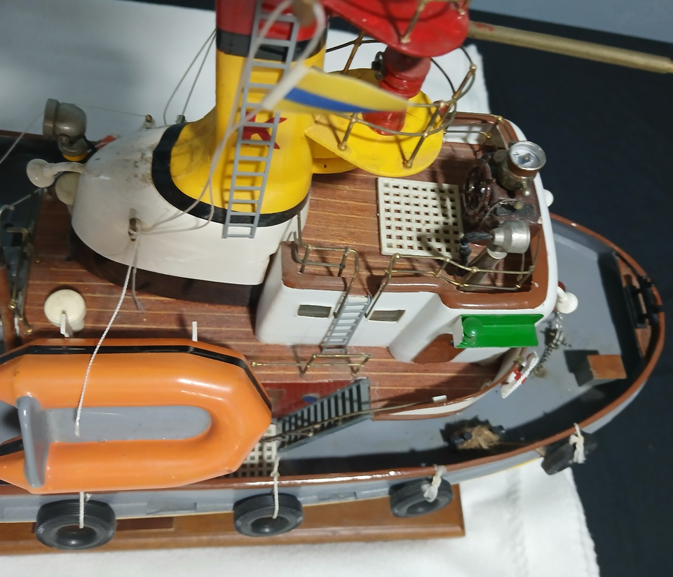 Vintage Robbe Model Neptun German Harbor Tug Boat R/C Boat Remote ...