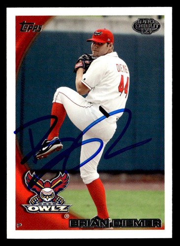 Brian Diemer signed auto 2010 Topps Pro Debut #405 card Orem Owlz | eBay