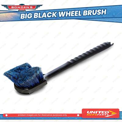 Bowden's Own Big Black Long Handle Wheel Brush Solid Plastic ...