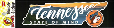 Buc-ee's Bumper Sticker Advertising Logo - Tennessee State of Mind ...