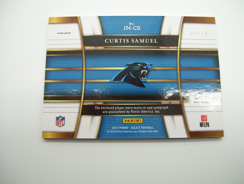 2017 Select Curtis Samuel Tye Dye 3 Color Patch #d 1/10 Washington Ohio ...