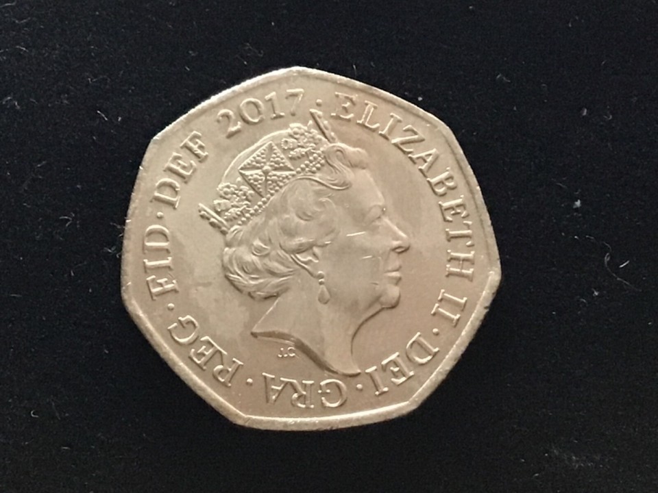 Rare 2017 United Kingdom Sir Isaac Newton 50p Pence 1/2 Pound ...