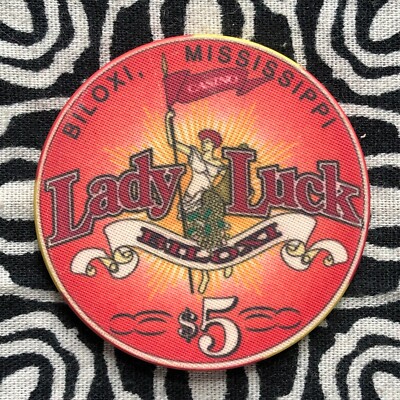 Lady Luck $5 Biloxi, Mississippi Gaming Poker Casino Chip U36 | eBay