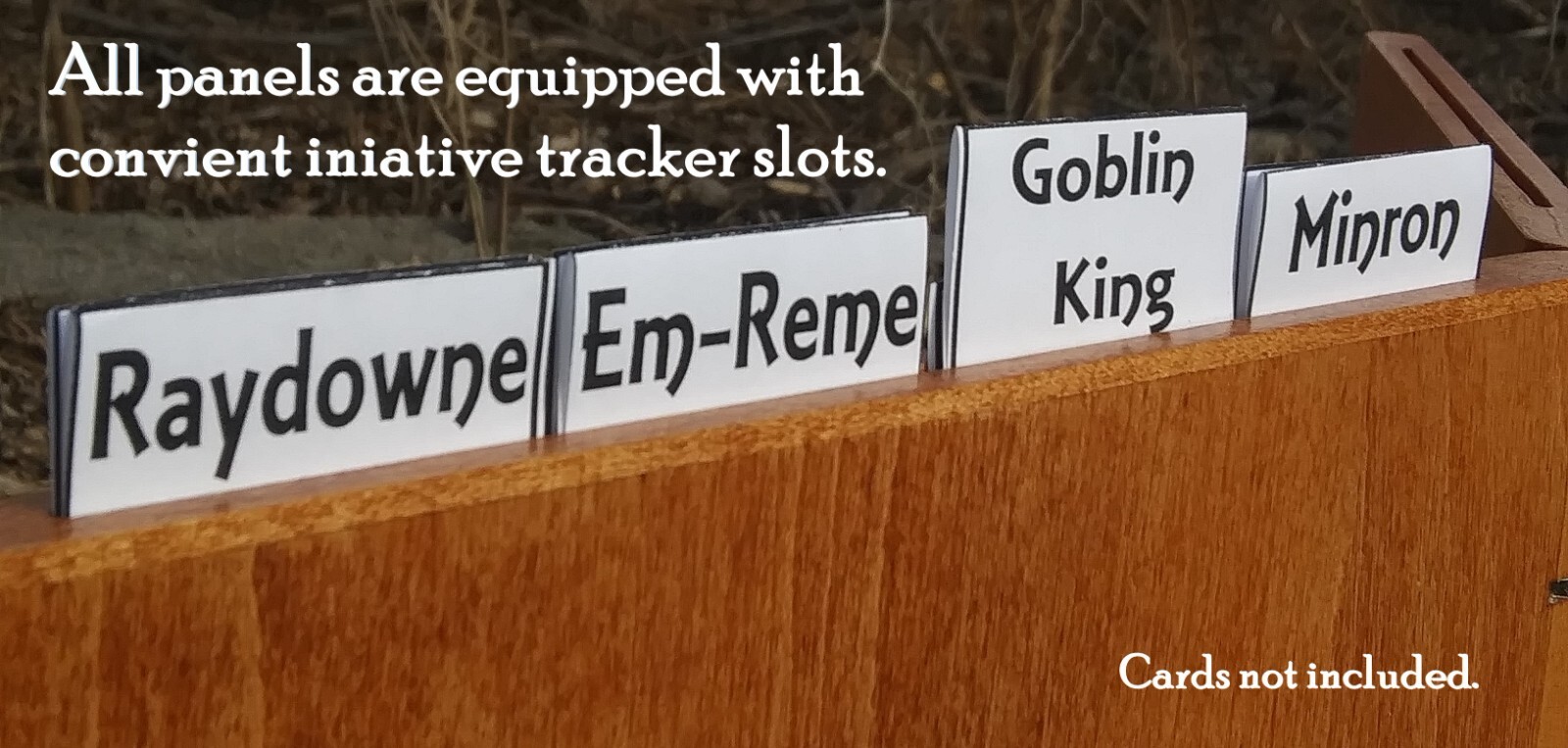 Wooden 3 Panel Dungeon Master Screen (Maple Wood, magnetic gm gm dnd ...