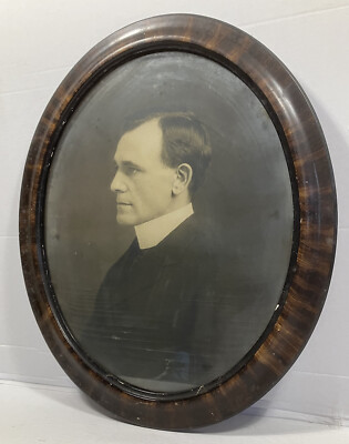 Religious Picture Print Priest Photo Oval Frame | eBay