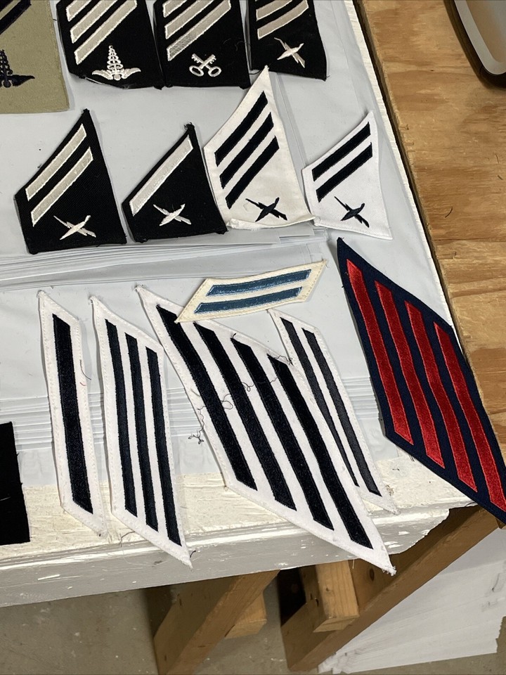 US Navy USN Rate Service Bars Military Uniform Patches Lot x75 ...