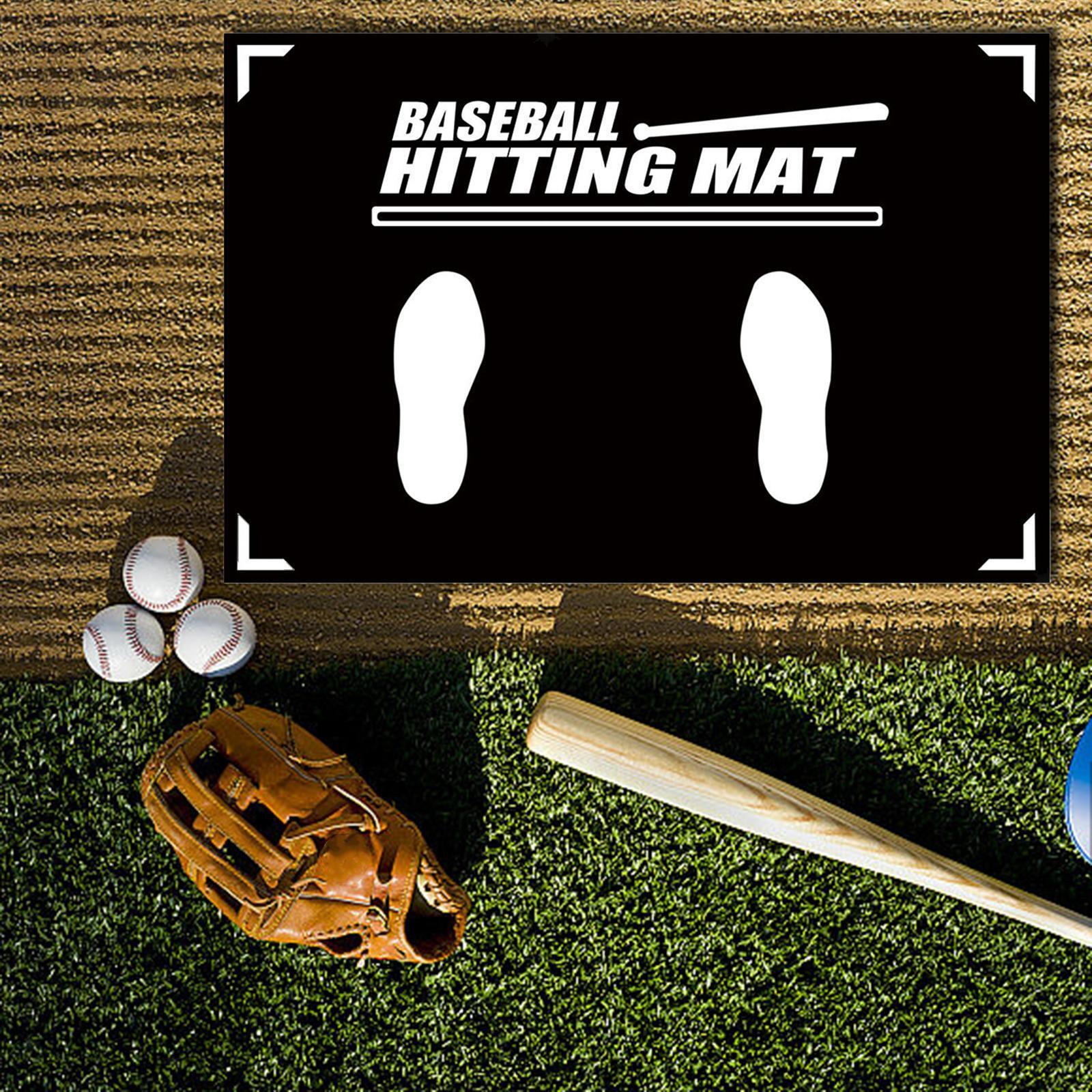 Baseball Hitting Mat, Batter Stance Training Mat,Indoor Sports,Exercise ...