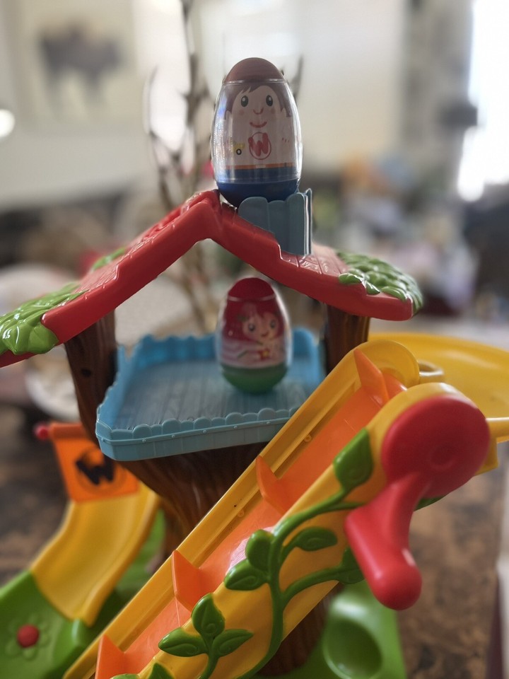 Playskool 2009 Weebles Wobble Musical Treehouse Slide w/ Sounds ...