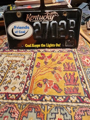 2019 Kentucky License Plate Friends of Coal Keeps the Lights On 2702DD ...
