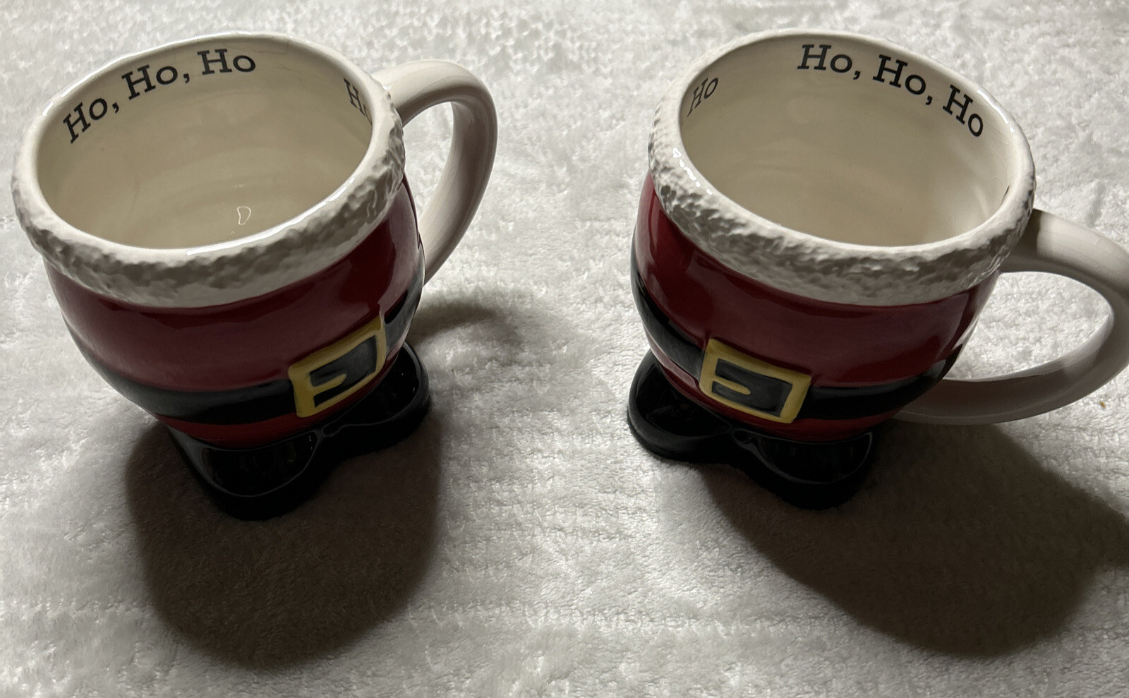 Vintage St. Nicholas Square Red Santa Clause Suit Christmas Mugs Set Of ...