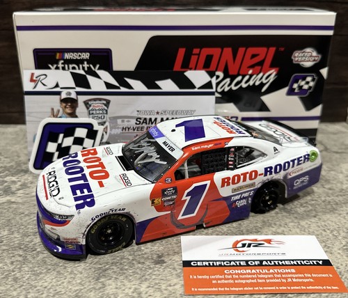 2024 SAM MAYER AUTOGRAPHED IOWA WIN ROTO-ROOTER RACED VERSION 1/24 ...