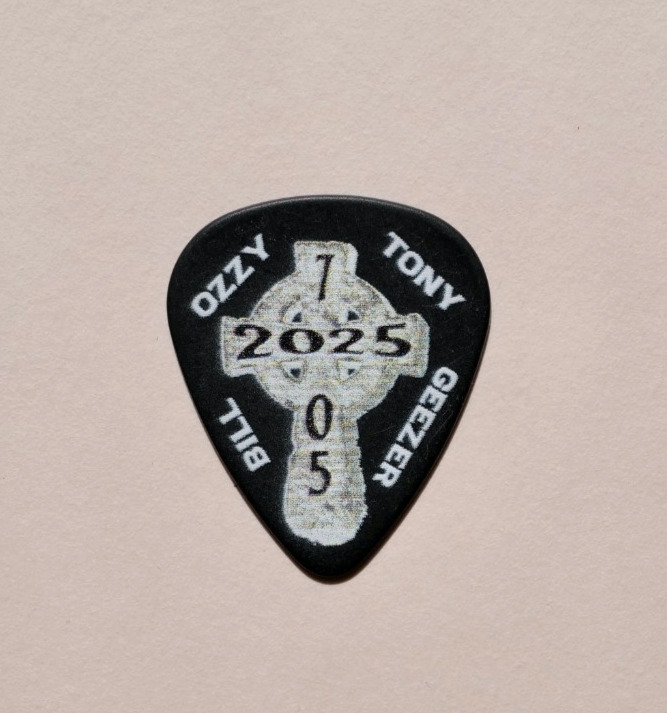 MEGA RARE: Black Sabbath Geezer Butler Guitar Pick Final Show 07/05/25 ...