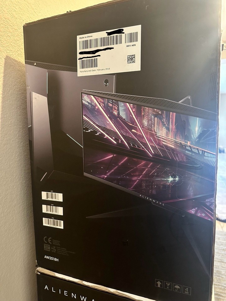 Alienware AW2518H 24.5" 16:9 Gaming Monitor - Black | eBay