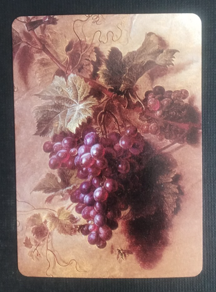Masterpiece Playing Card Botanical Grapes (A) 6 Spades | eBay