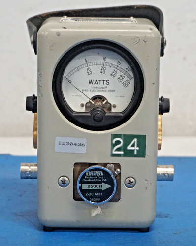 Bird Thruline Model 43 RF Wattmeter Power Meter With leather handle | eBay