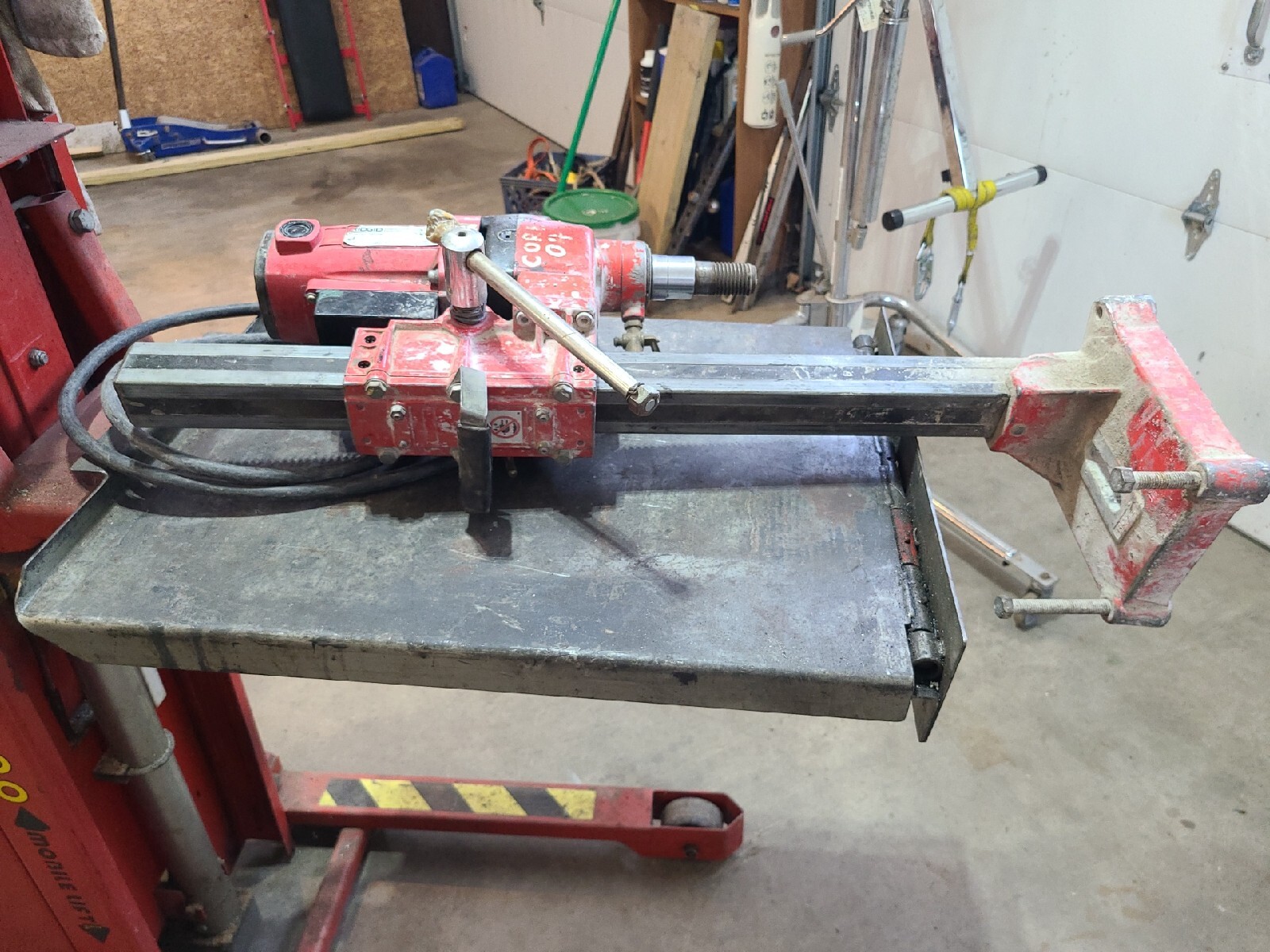 RIDGID RB-206 CORE DRILL RIG with VACUUM STAND HILTI DIAMOND MILWAUKEE ...