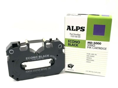 Alps MD Printer Ink Cartridge - Econo Black 105146-00 (MD5000; MD5500 ...
