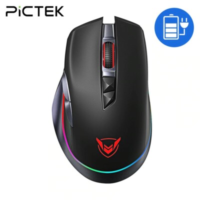 PICTEK PC255 Gaming Mouse 10000 DPI Wireless Gaming Mouse RGB | eBay