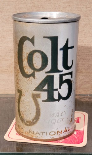 1963 COLT 45 MALT LIQUOR ZIP TOP PULL TAB BEER CAN LONE STAR OKLAHOMA ...