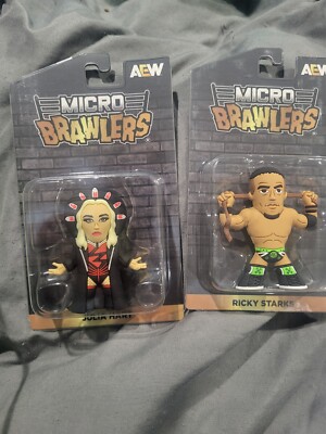 AEW Julia Hart & AEW RICKY STARKS Micro Brawlers New From Pro Wrestling ...