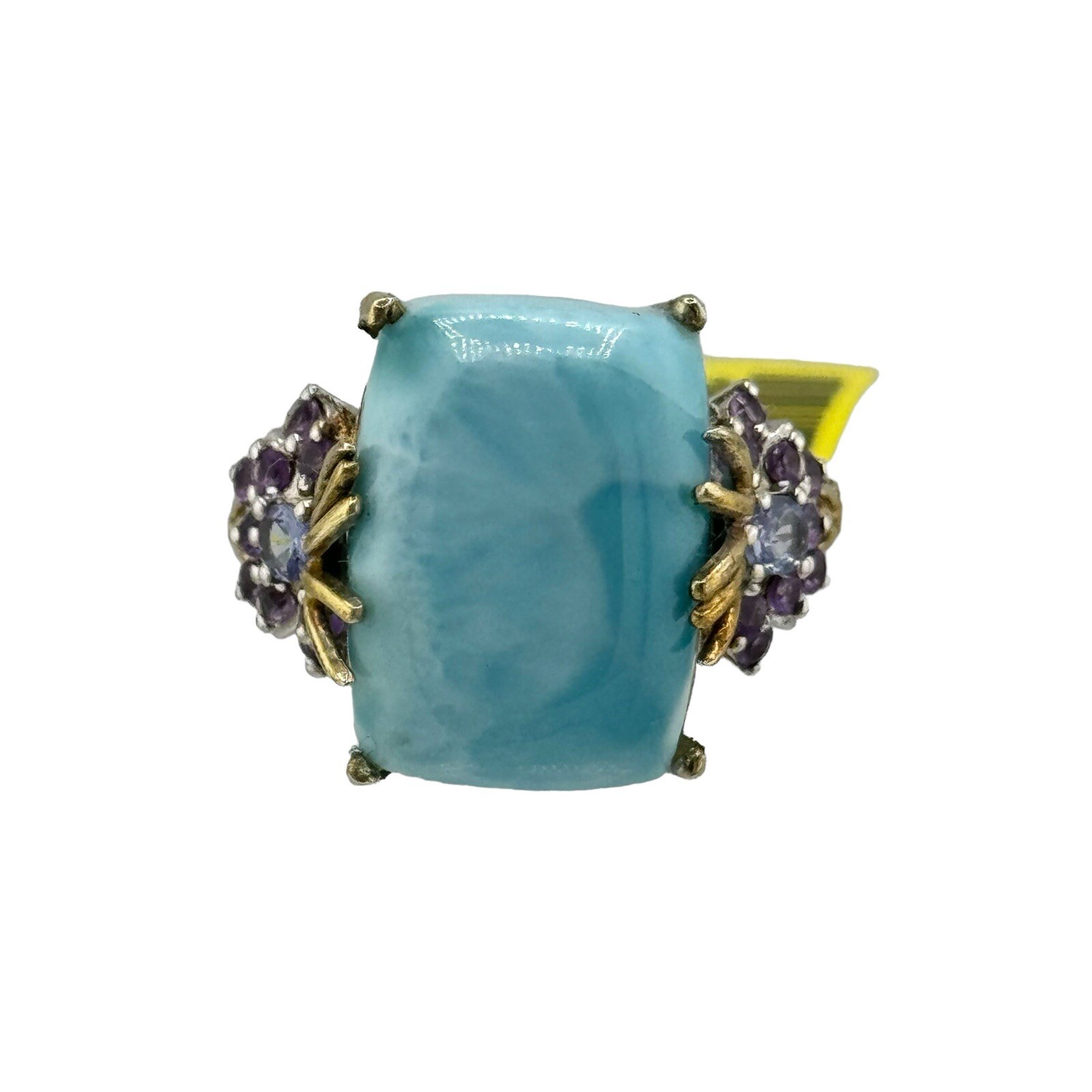 NWT Chuck Clemency Sterling Silver Larimar Ring Size 9.75 Unique ...