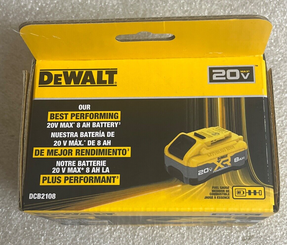 Dewalt DCB2108 20V Max XR Powerpack 8.0 Ah Battery New and sealed! | eBay