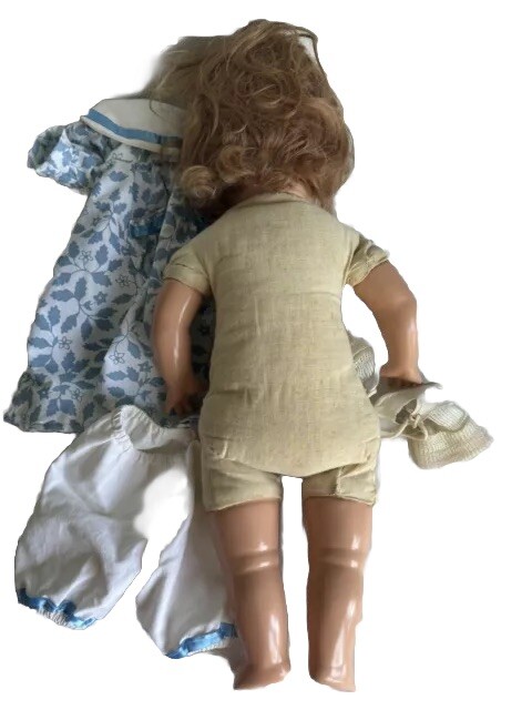 Vintage American Character 19 IN Chuckles Doll Composition Doll Mohair ...