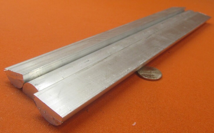Aluminum Half Round Rod 1.00" Dia, x 1 Foot Length, 3 Units, 3 Ft | eBay