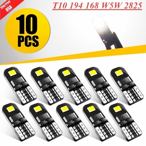 AUXITO 168 194 192 2825 T10 LED Side Marker Light Bulbs White Canbus ...