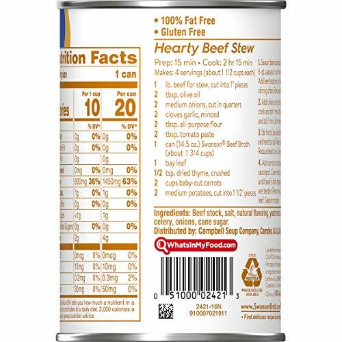 Swanson Clear Beef Broth, 14.5 oz [24-Cans] | eBay