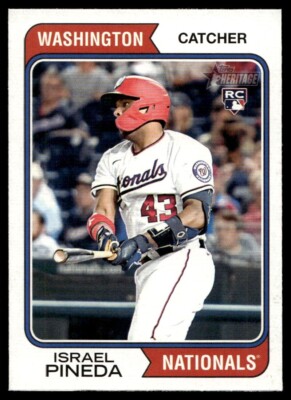 2023 Topps Heritage Israel Pineda Rookie G34 Washington Nationals #259 ...