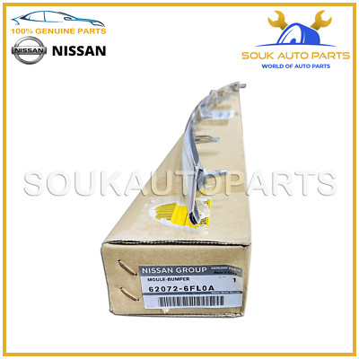 62072-6FL0A Genuine Nissan MOULDING-FRONT BUMPER 620726FL0A0 OEM | eBay