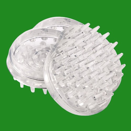 24x 45mm Clear Spiked Castor Cup Anti Slide Floor Carpet Furniture ...