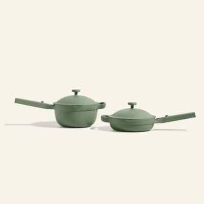 Our Place Mini Home Cook Duo Mini Always Pan + Mini Perfect Pot - SAGE ...