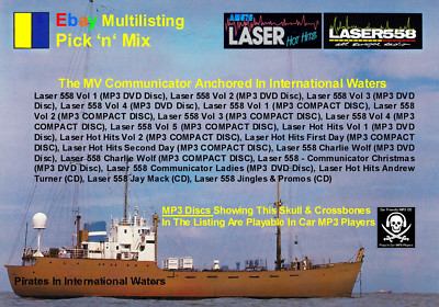Pirate Radio Laser 558 & Laser Hot Hits (MULTILISTING) Choose Updated ...