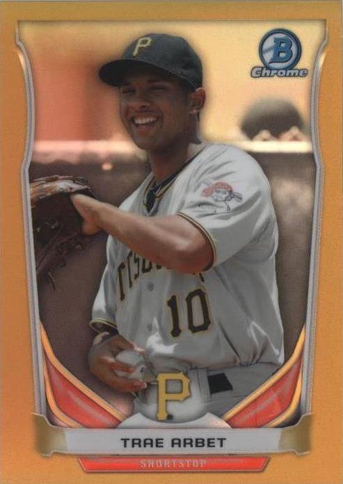 2014 Bowman Chrome - Prospects Trae Arbet #BCP60 Gold Refractor /50 (RC ...