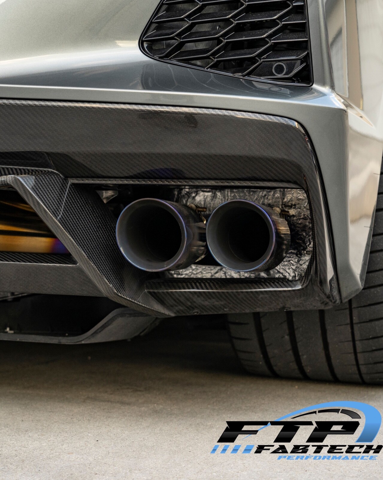 Corvette C8 FORGED Carbon fiber Rear Diffuser Bumper Z07 Chevy C8 ...